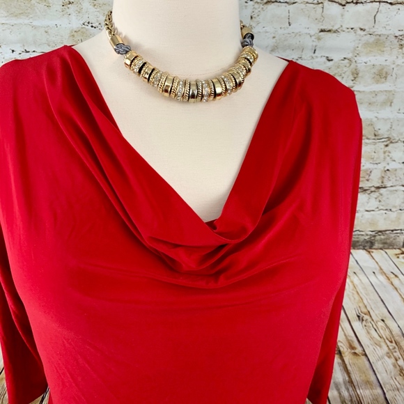 Carol Rose | Tops | Carol Rose Blouse With Pooling Cowl Neckline | Poshmark